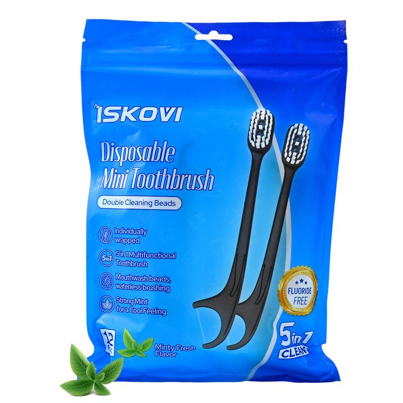 5-in-1 Disposable Toothbrush with Toothpaste/Mouthwash Beads - TikTok Shop