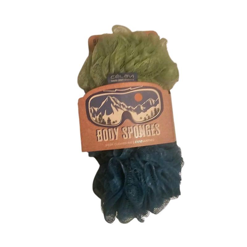 Celavi Body Sponges Pack2 - Colored Sponges in Green & Dark Teal ...
