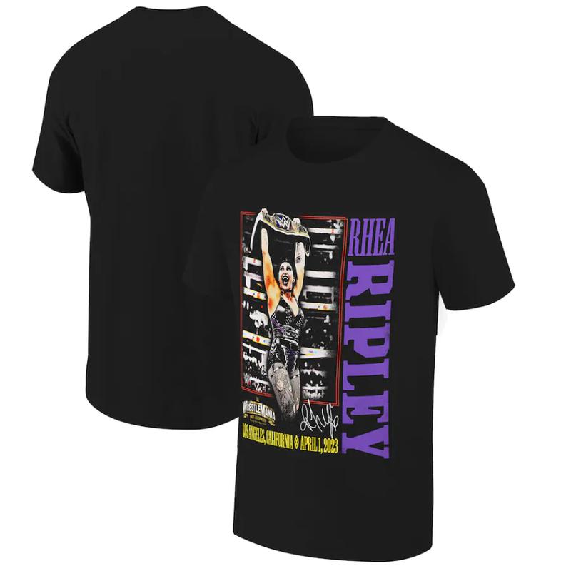 Youth and Adult WWE Rhea Ripley WrestleMania 39 Graphic T-Shirt ...