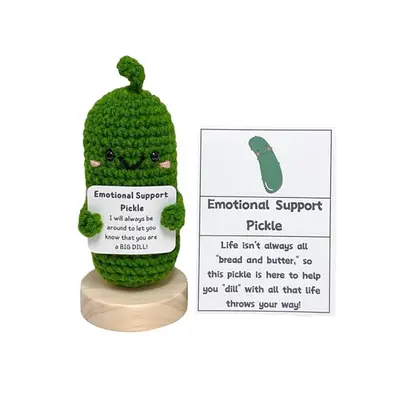 Handmade Emotional Support Pickles Comes with Base and Sentiment Card ...