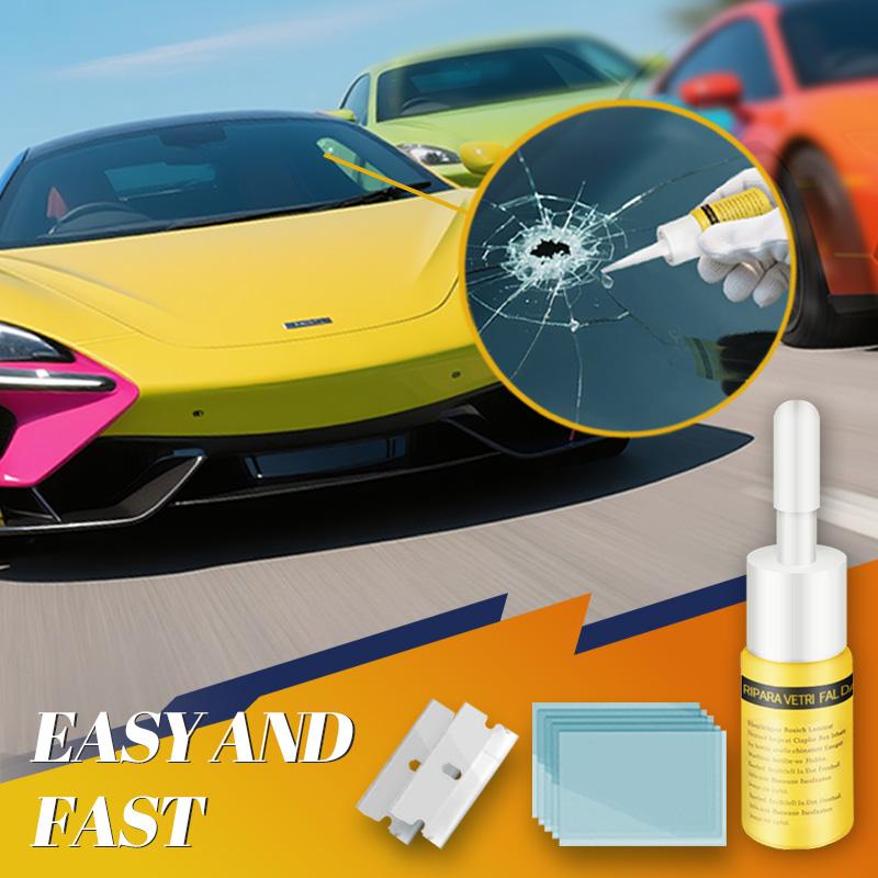 HYPER Car Windshield Crack Repair Kit - Car Care Advanced Maintenance ...