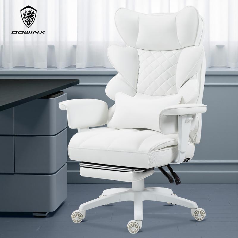 Dowinx Big and Tall office chair, with pocket spring pad and waist support, high back computer ...