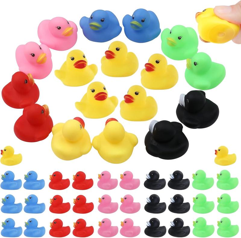 Summer Spring Gift 50 Pack Multicolor Mini Rubber Ducky Float - TikTok Shop