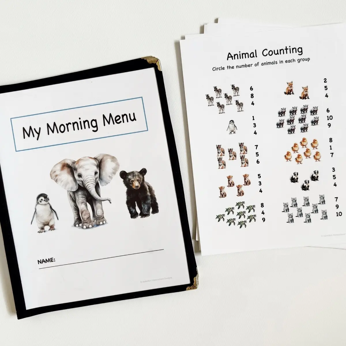 Personalized Preschool/Kindergarten Morning Menu Bundle with - TikTok Shop