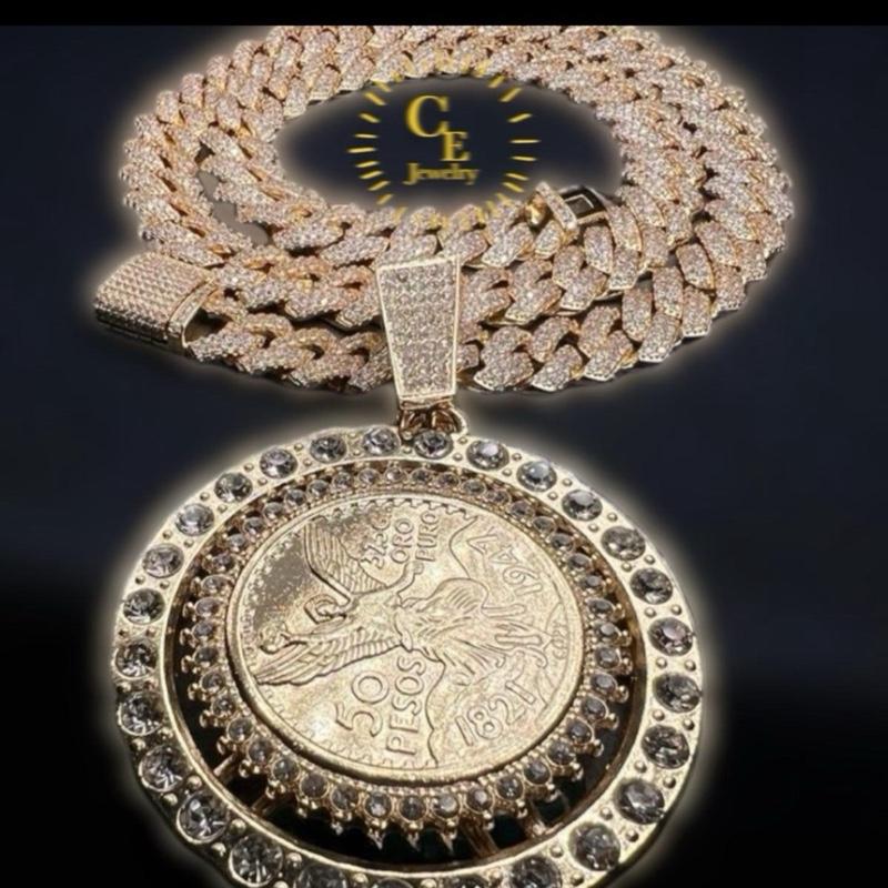 Roulette chain 14 kt gold plated necklace with spinning coin - TikTok Shop