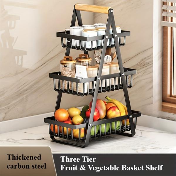 Elegant Multi-Tier Wooden Storage Rails Set for Kitchen and Living Room ...