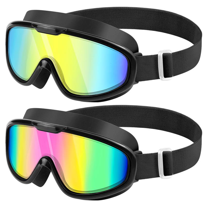 「SummerTurnup」Swim Goggles 2 Pack, Wide View Anti Fog&UV Comfort Fabric ...