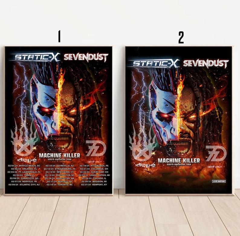Static X And Sevendust For The Machine Killer North American - TikTok Shop