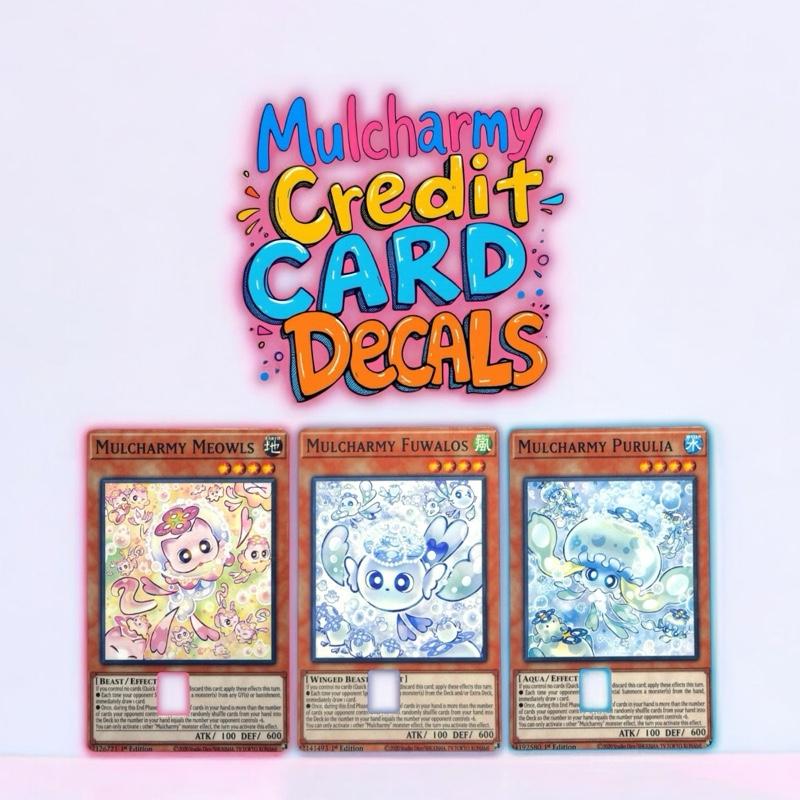 Mulcharmy Credit Card Skin Decals | Meowls, Purulia, Fuwalos or Full ...
