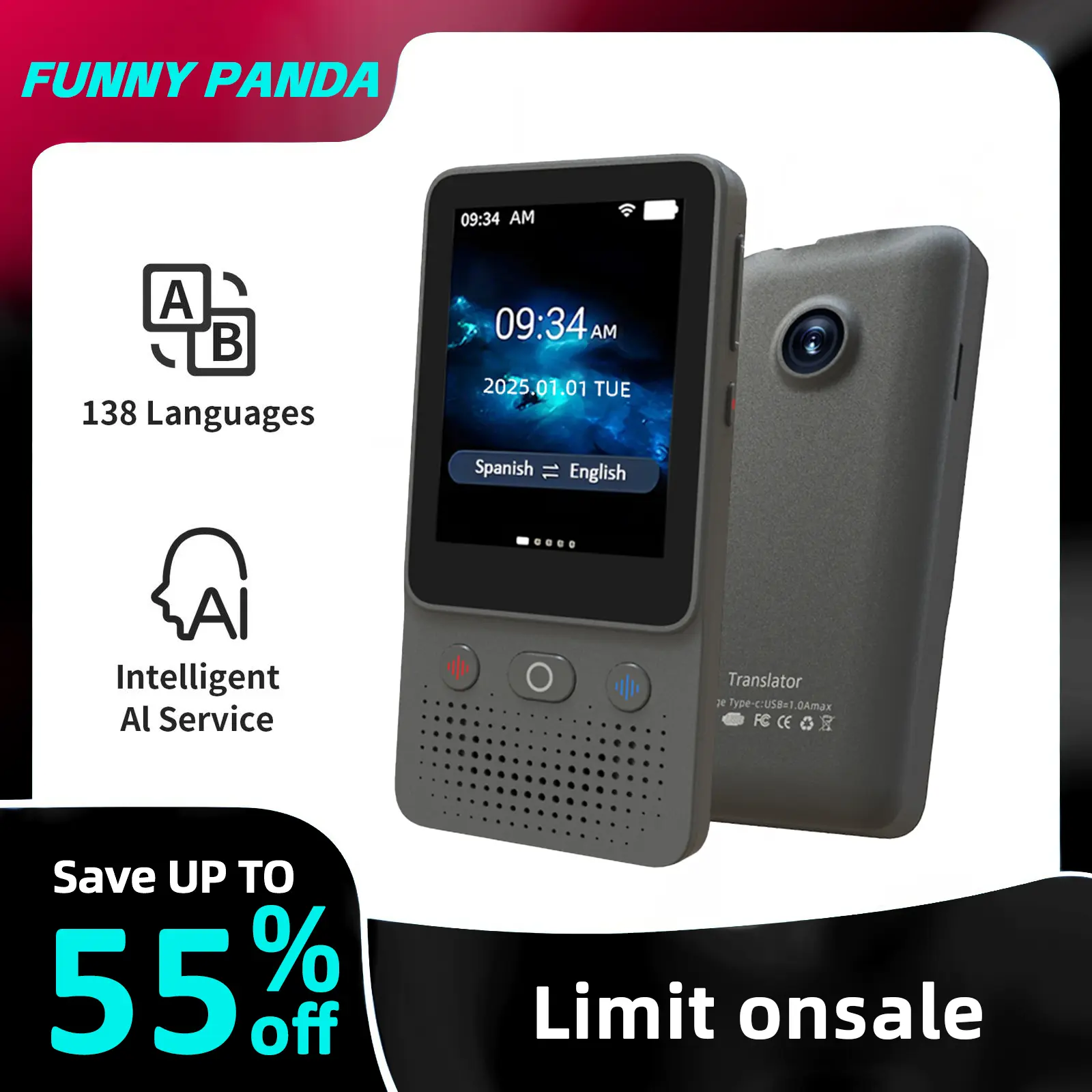 AI Language Translator Device | 138 Languages, Real-Time Voice - TikTok ...