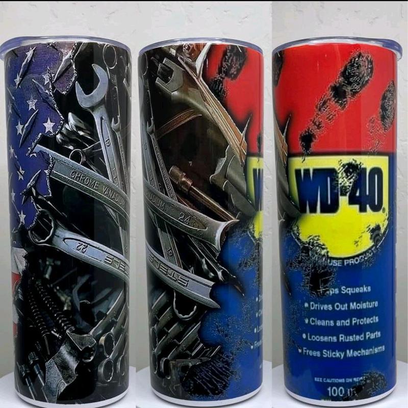 WD-40 20oz Tumbler Water Bottles Drinkware Cup - Portable, Reusable ...