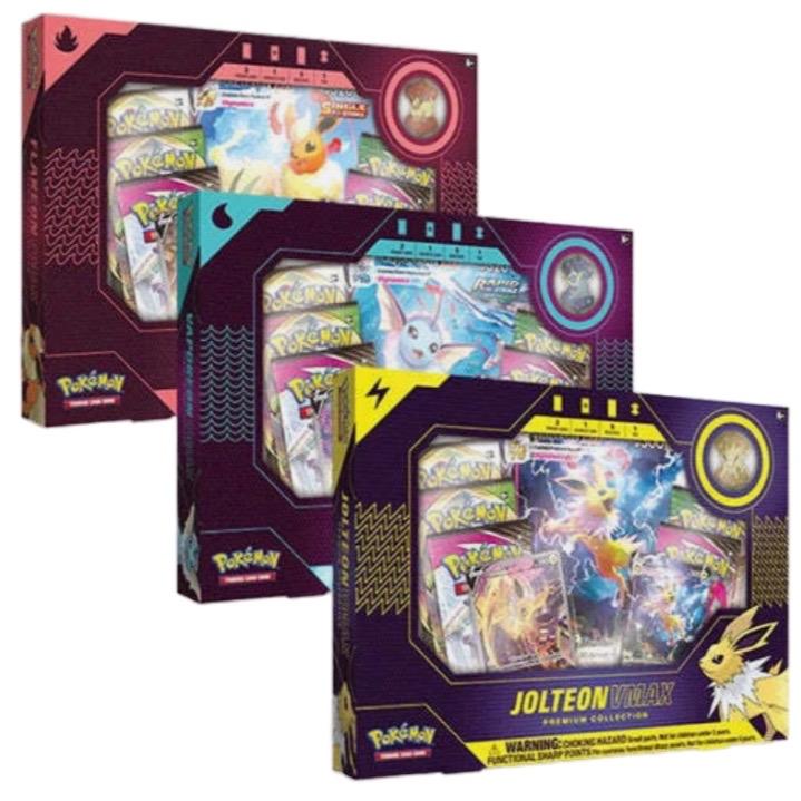 Pokémon TCG: Eevee Evolutions VMAX Premium Collection, 5 Booster Packs ...