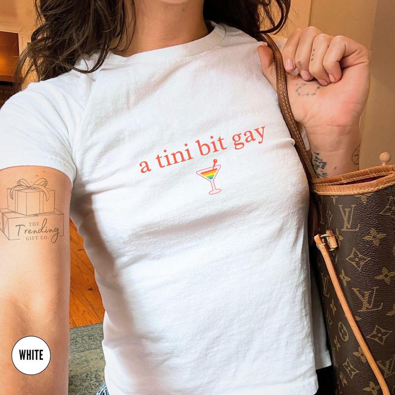 [SALE UP TO 50%] Subtle Lesbian Baby Tee, A Tini Bit Gay Sapphic Shirt ...