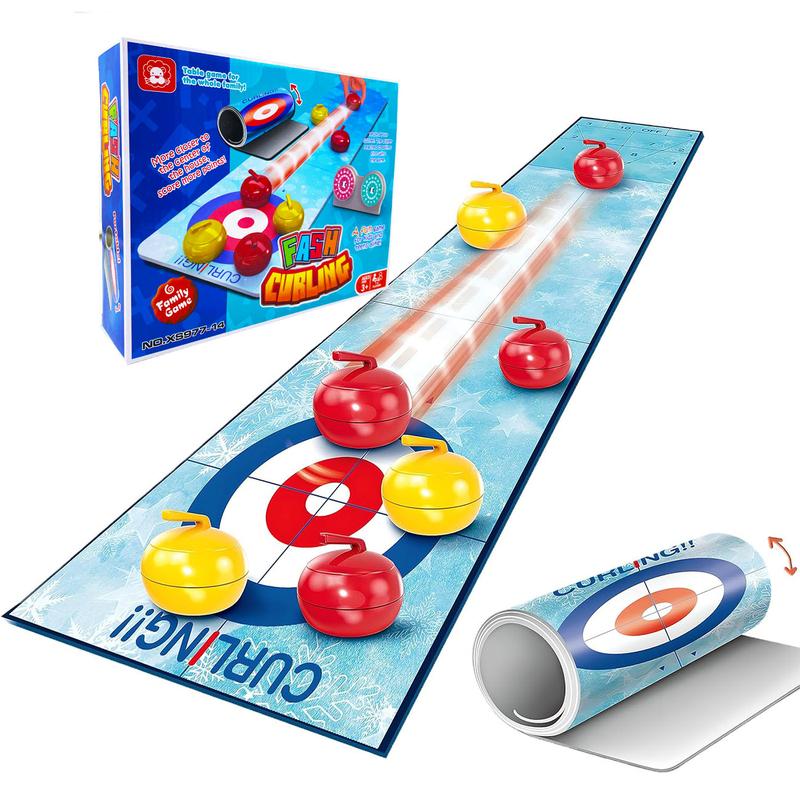 Mini Tabletop Shuffleboard for Kids,Indoor Table Top Curling - TikTok Shop