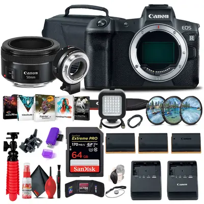 Canon Eos R50 Deluxe Lens Kit For Canon EOS R100 R50 R10 With RF-S 18 ...