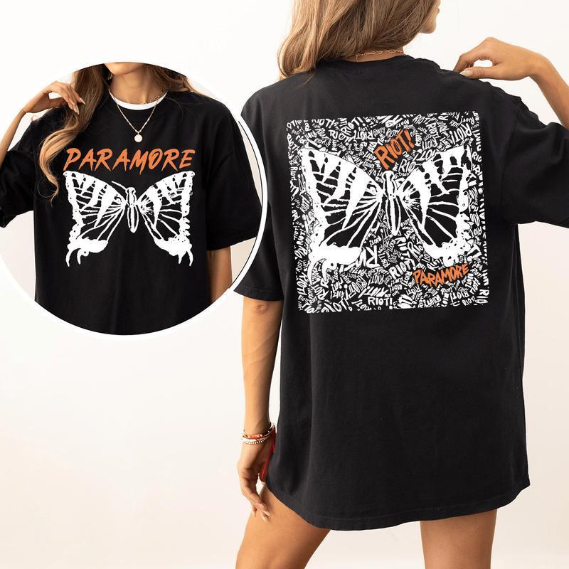Paramore Tour T-Shirt With Doodles 2-Sided Collection, Clothing ...
