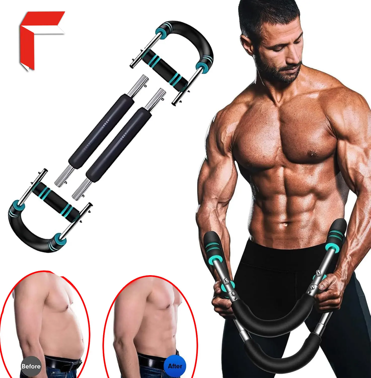 Saker Twister Arm Trainer, 40-100lb Adjustable Chest Workout - TikTok Shop