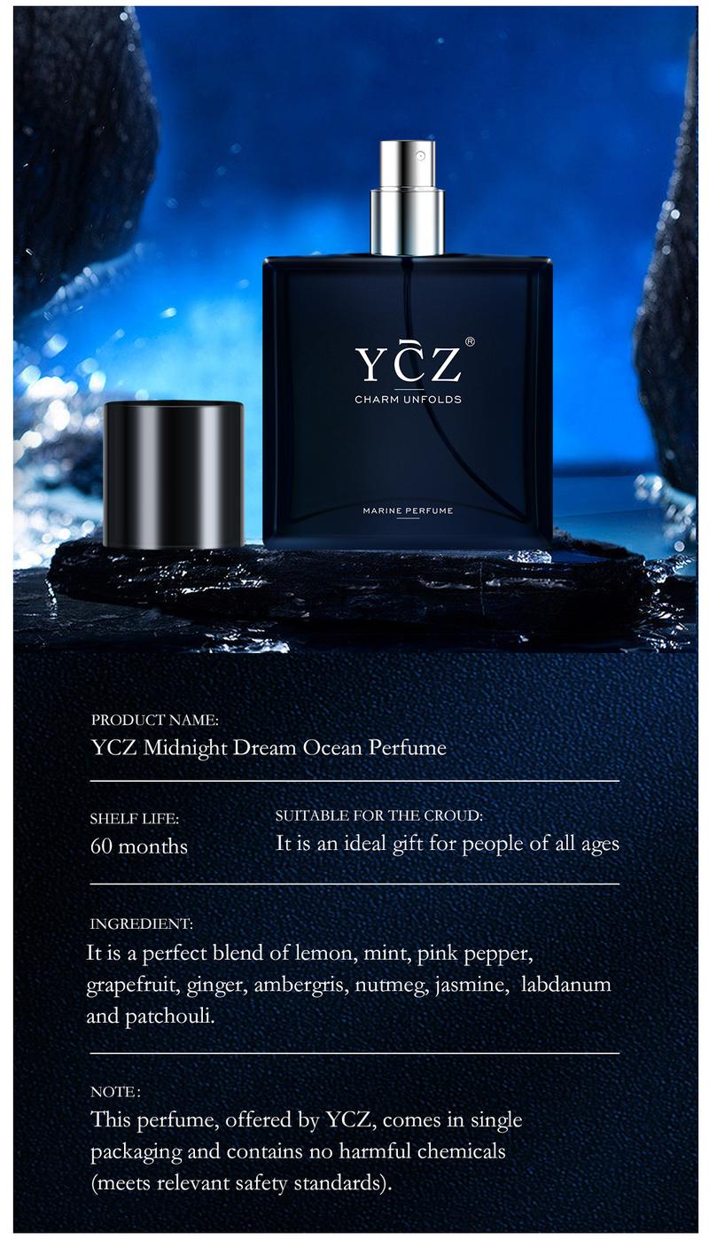 YCZ Midnight Long Lasting Fragrance for Man 1.7oz (50ml). Men's ...