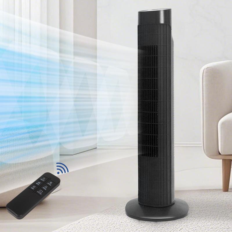 TMWINGS 32 inch Tower Fan for Bedroom, 25ft/s Velocity 28dB Quiet Floor ...