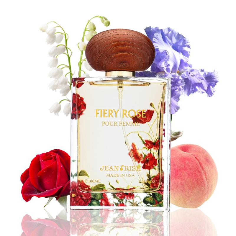 Jean Rish Fiery Rose, Women's Eau De Parfum, Lily-Iris-Rose (3.4 ...