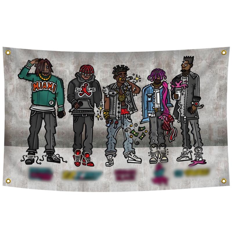 2016 Freshman Cypher rapper Flag 3x5 Ft Hiphop Tapestry Decor - TikTok Shop
