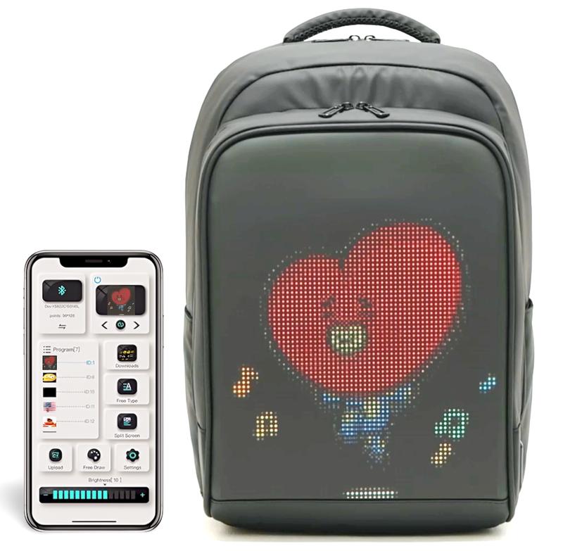 LED Backpack, LED Bag, LED Backpack with Programmable Screen, Digital ...