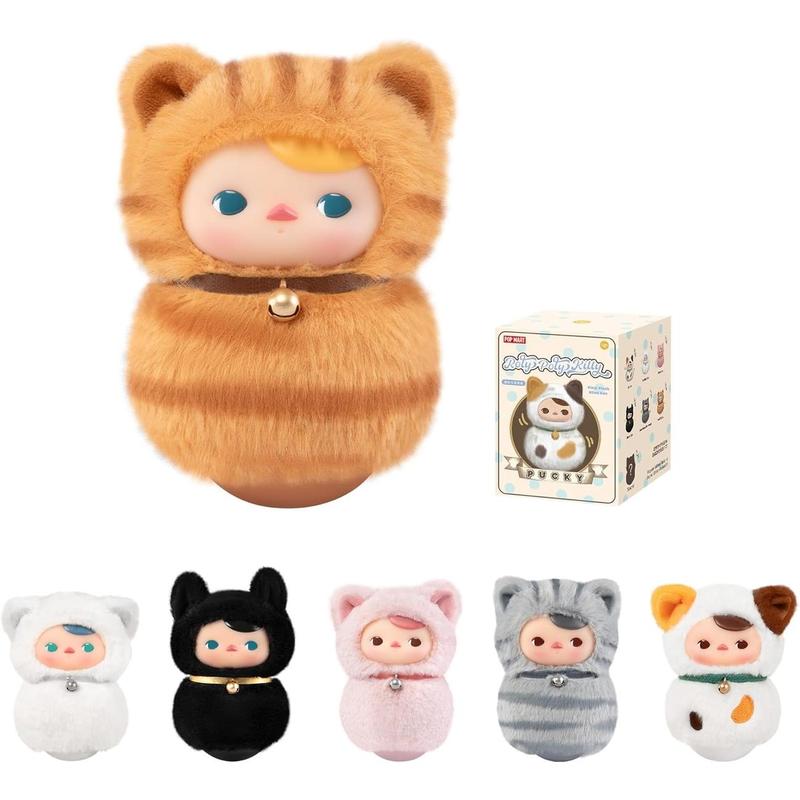 Pucky Roly-Poly Kitty Blind Box Figures - 6 Cute Designs! Collectible ...