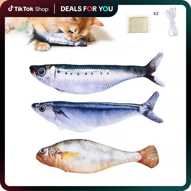 dealsforyouday, Petgravity Bitesized Realistic Flopping Fish Cat Toys ...
