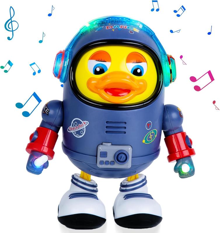 Electric Space Duck Electric Toy with Light and Sound, Mobile Walking ...