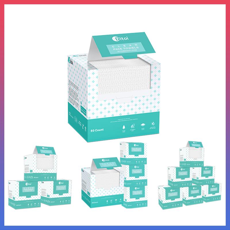 Ditoi Disposable Face Towels Size XL 10" * 12" Soft Dry Wipe - TikTok Shop