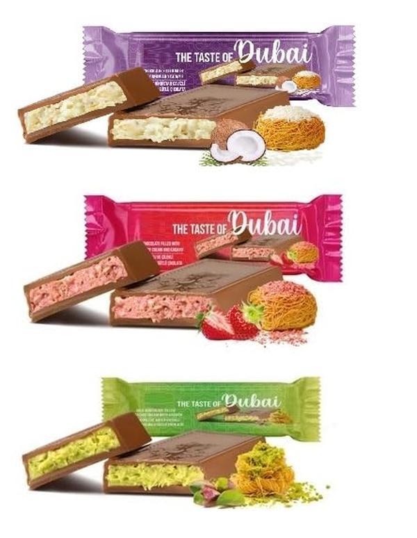 Dubai Chocolate Bars Series – 'Coconut, Strawberry, and Pistachio ...