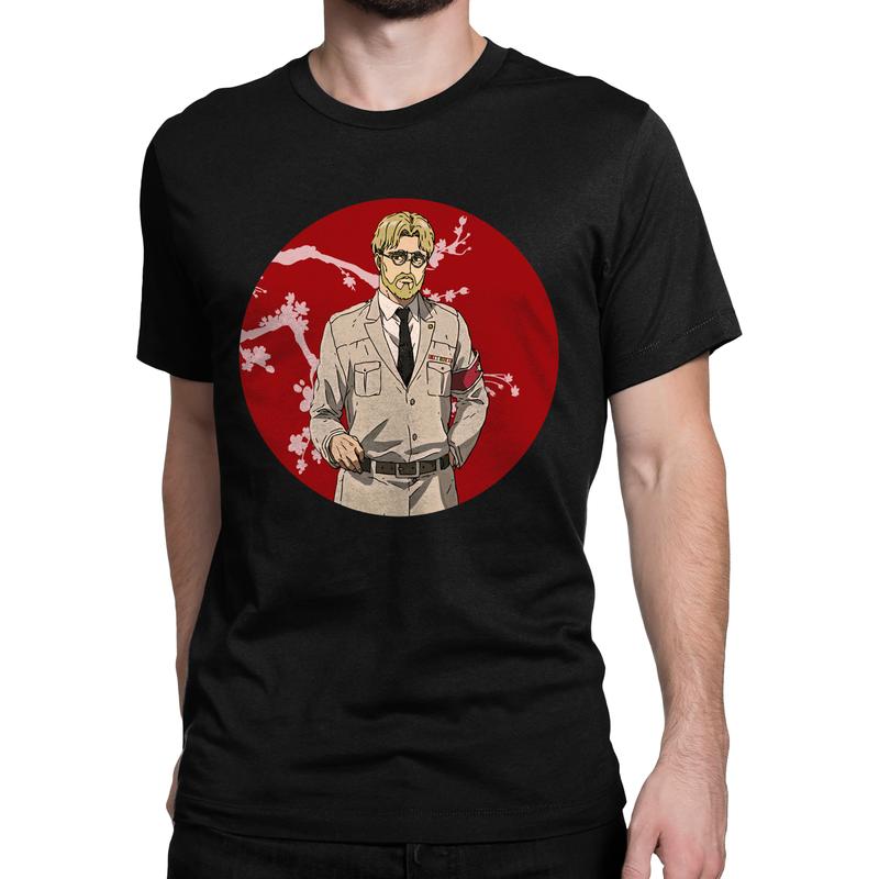 Attack On Titan - Shingeki No Kyojin Zeke Yeager Red Sakura T-shirt ...