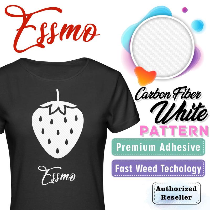 Essmo™ White Carbon Fiber Heat Transfer Vinyl HTV SP28 - TikTok Shop