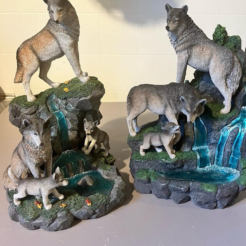 The Bradford Exchange Al Agnew Cascading Waters Illuminated Wolf - TikTok Shop