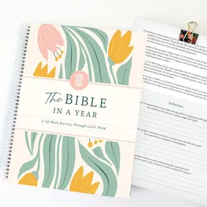 The Bible in a Year 52-Week Study Daily Prayer and Notes Set, Spiritual ...