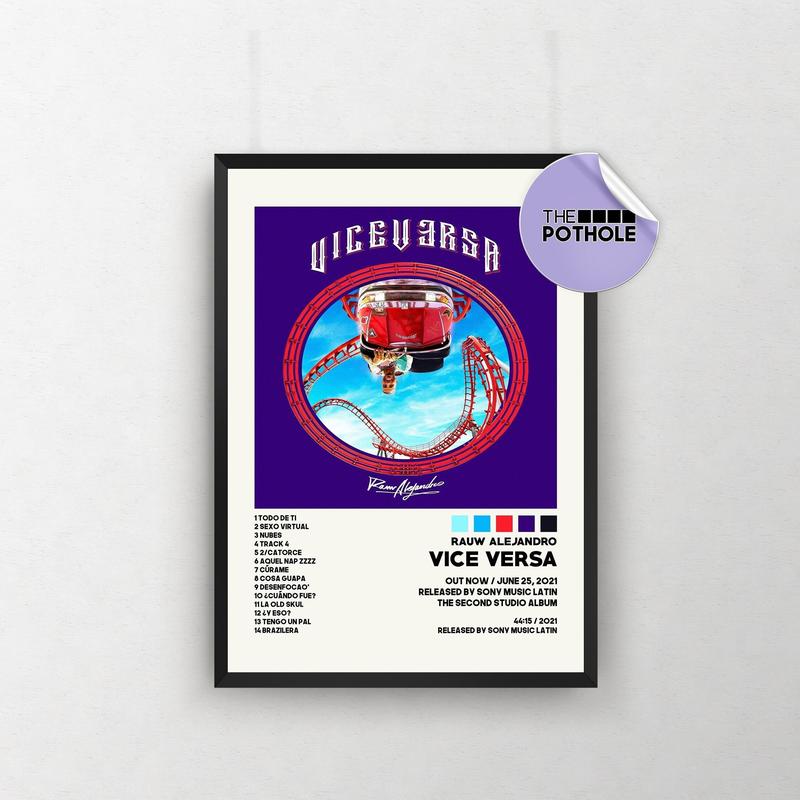 Rauw Alejandro Posters / VICE VERSA Poster, Tracklist Poster - TikTok Shop
