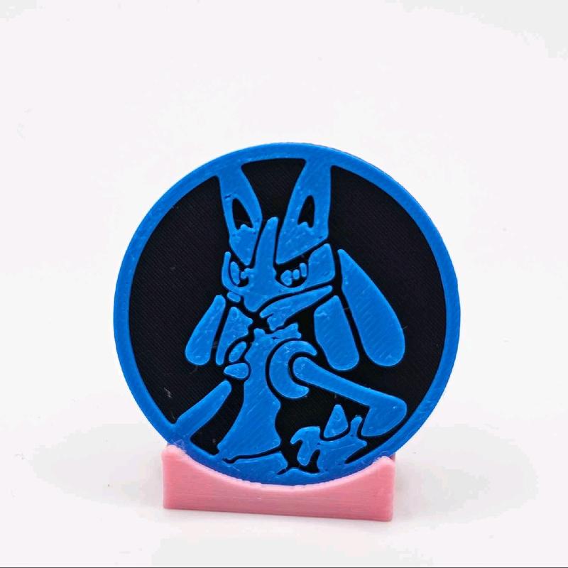 Lucario 3D Printed Pokemon Coin - TikTok Shop