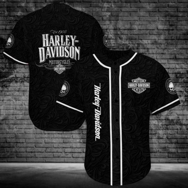 Harley Davidson Baseball Jersey Shirt - TikTok Shop