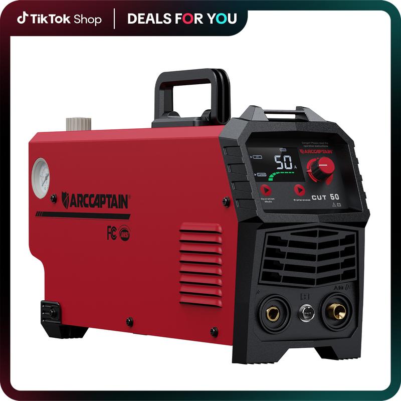 ARCCAPTAIN CUT50 Plasma Cutter, 50 Amps Cutter Machine with 110/220V ...