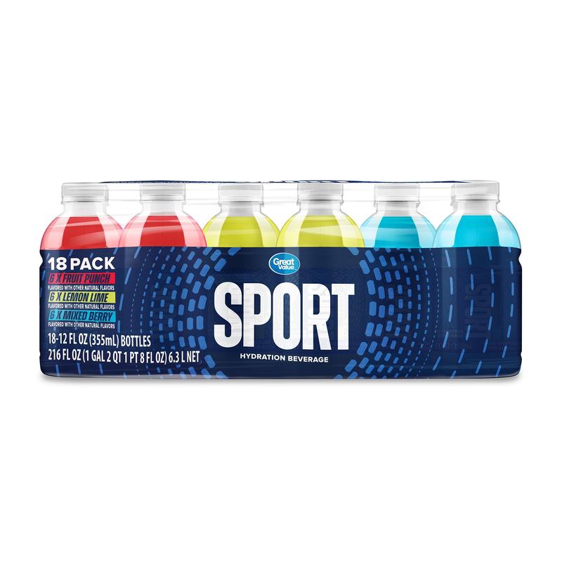 Great Value Sport Hydration Drink, Fruit Punch, Lemon Lime & - TikTok Shop
