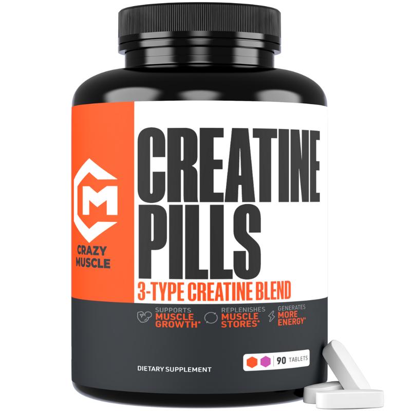 Creatine Monohydrate Pills, Capsules & Powder - 5g per Serving ...