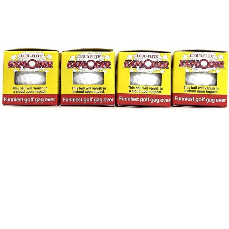 Exploding Golf Balls (Sleeve of 4) - Prank Golf Balls That Explode ...