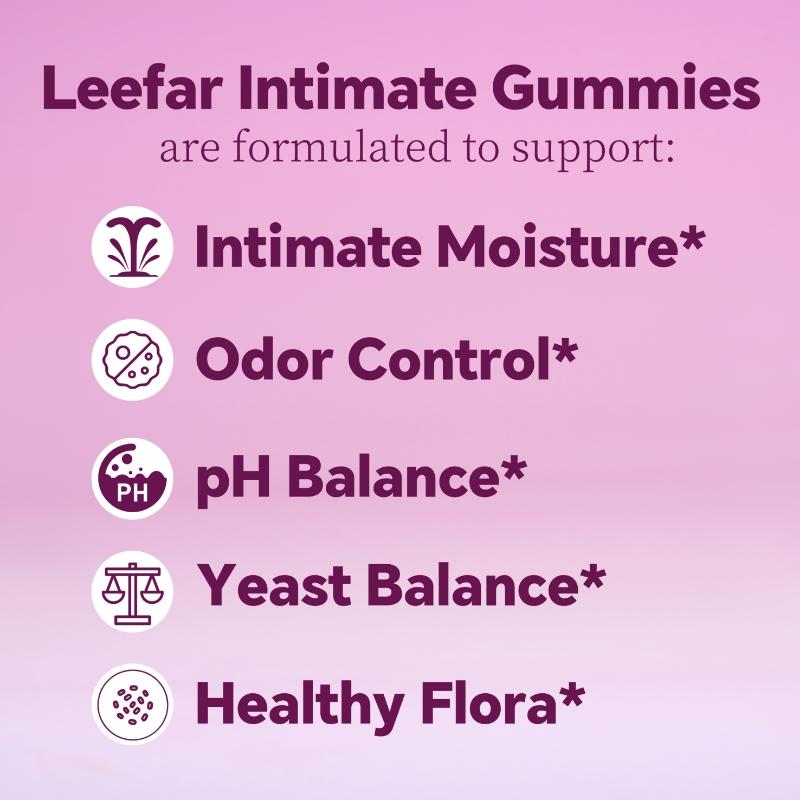 LEEFAR Her Probiotics Gummies- All in One Solution with Slippery ...