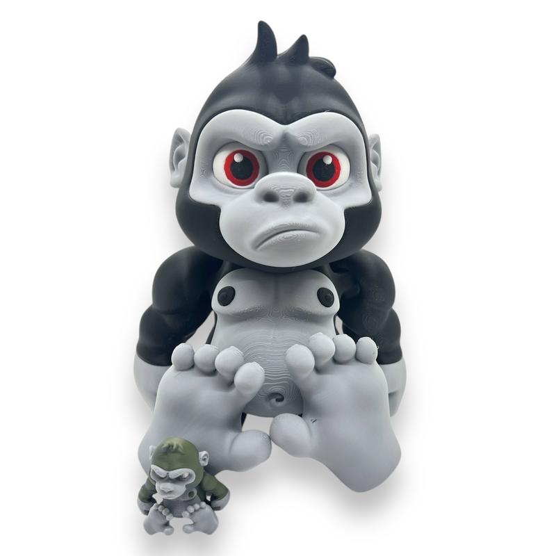 CHONKZ Giant Gorilla - 11" Pocket Pals - Articulated 3d Printed ...