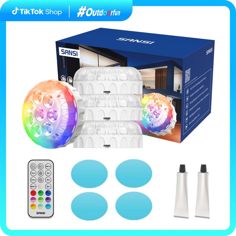 SANSI Double Waterproof Submersible LED Pond & Shower Lamp – - TikTok Shop