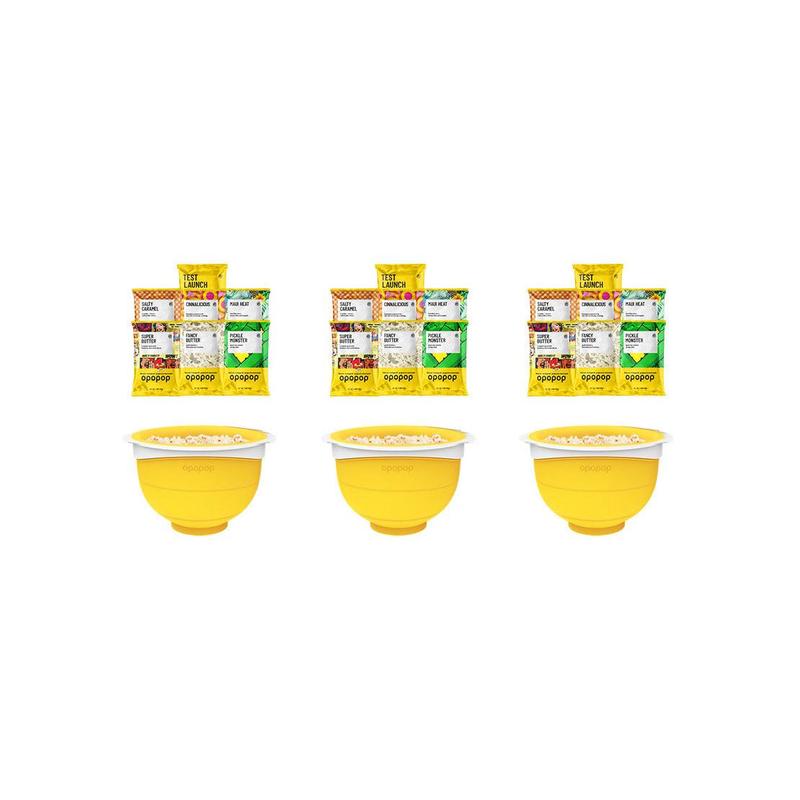 Opopop- Flavor Wrapped Popcorn Kernels Discovery Kit - Trio (3-Pack ...