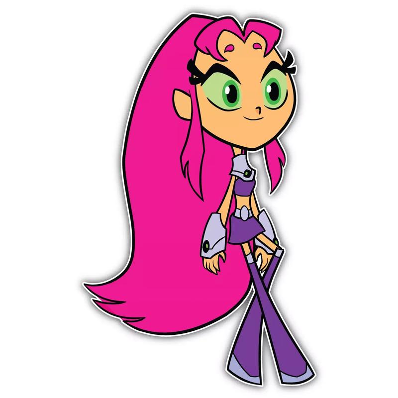 Starfire Teen Titans Cartoon Sticker Bumper - ''Sizes'' - TikTok Shop