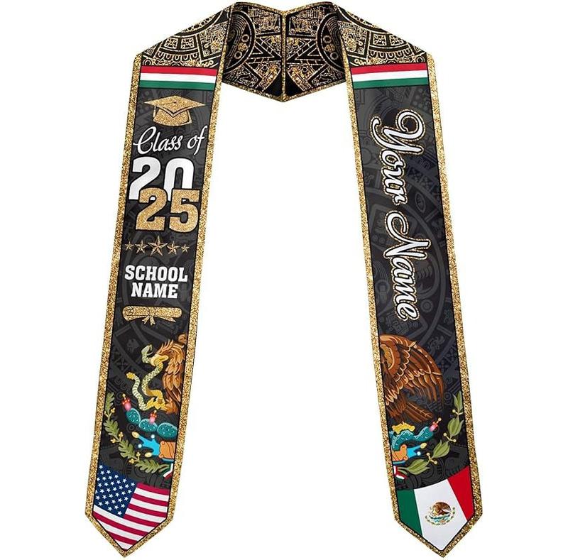 Personalized Mexican Graduation Sash Class Of 2025, Mexico Graduation ...