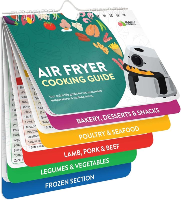 Air Fryer Cheat Sheet Magnets Cooking Guide Booklet - Air Fryer ...