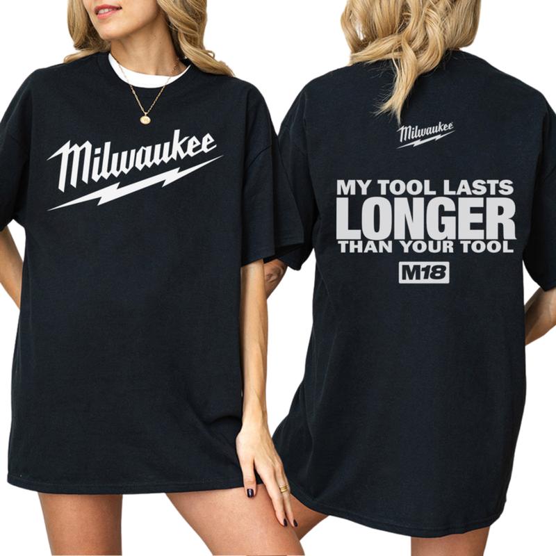 Milwaukee Vintage Graphic T-Shirt for Men and Women, Trendy 2-Sided ...
